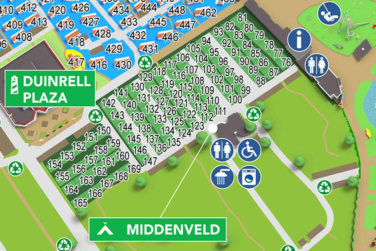 Middenveld - Camping - Vakantiepark Duinrell
