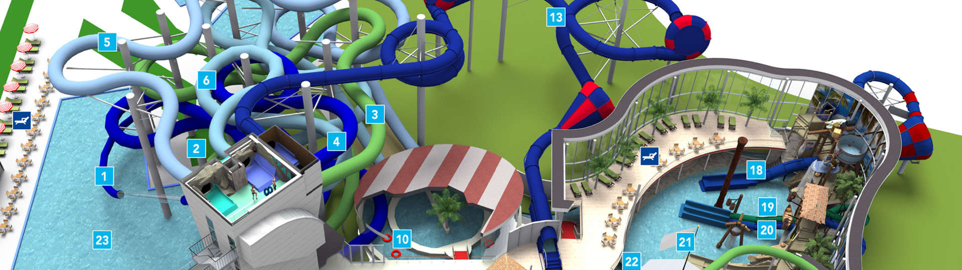 Tikibad - Waterpark en glijbanenparadijs op Duinrell