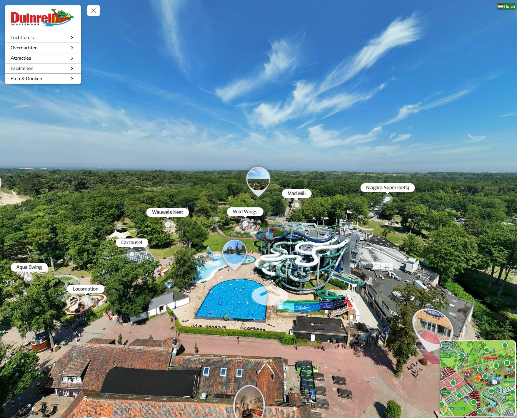 Plattegrond - Attractiepark Duinrell