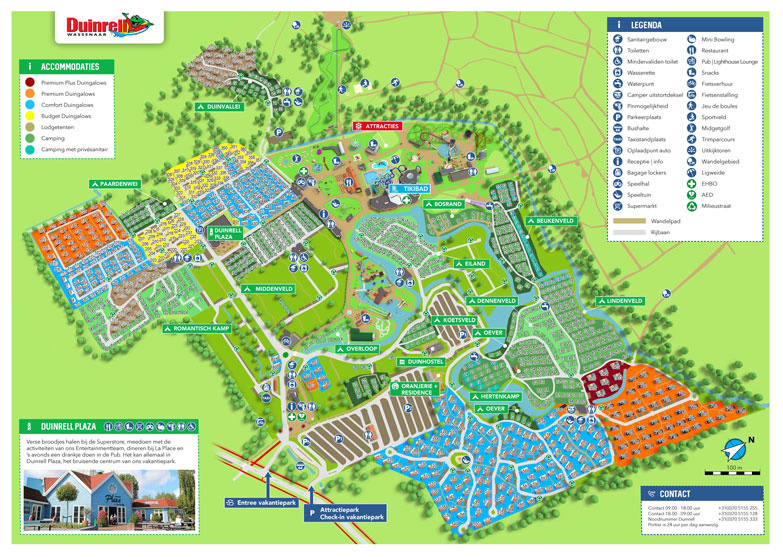 Plattegrond - Vakantiepark Duinrell