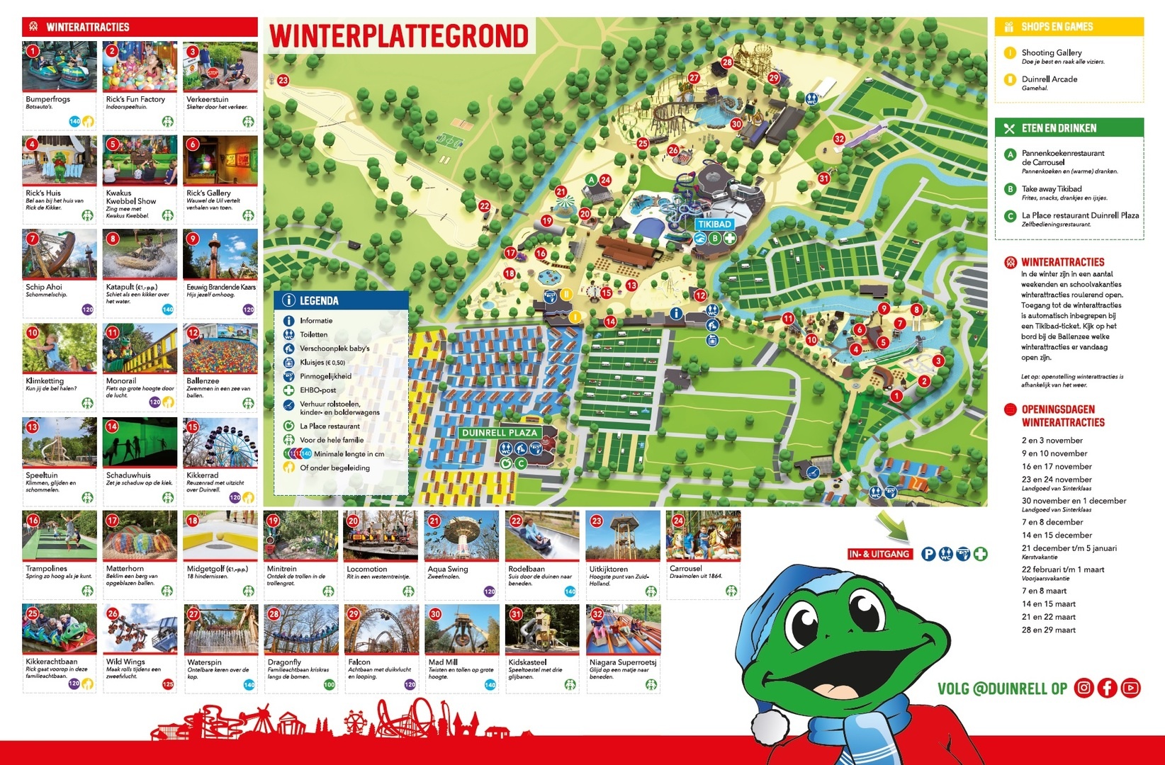Plattegrond - Attractiepark Duinrell