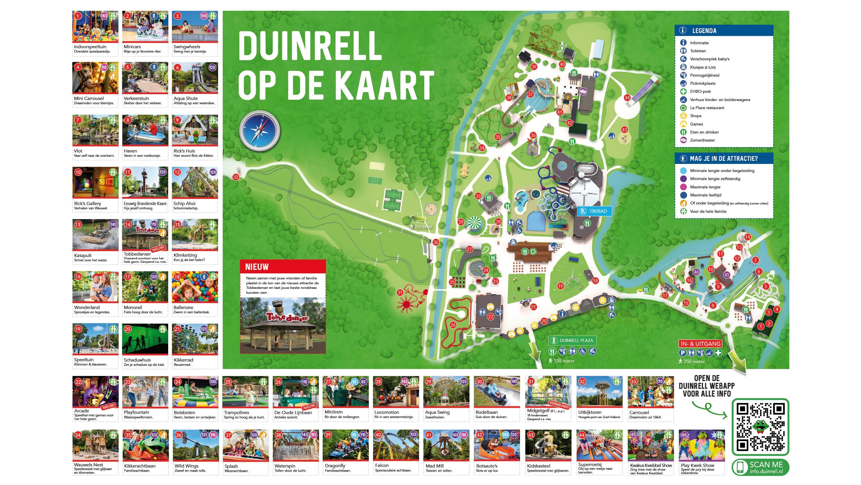 Plattegrond - Attractiepark Duinrell